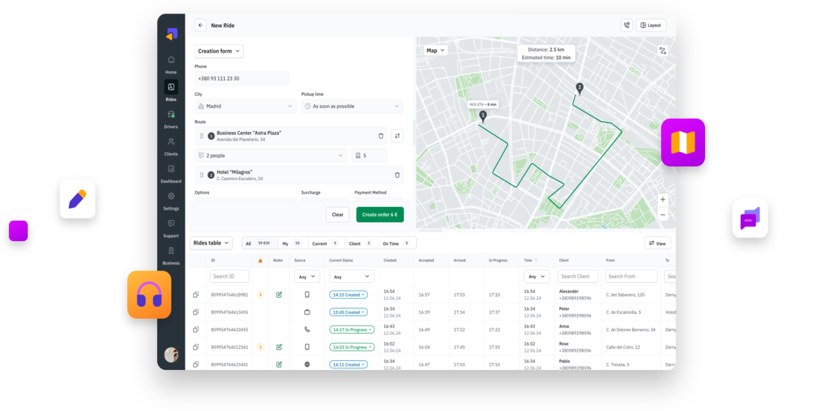 Dispatch Management System for Taxi Companies and Fleets | Mobion